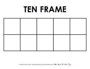 1St Grade Math Worksheet Free Printable Ten Frame - smartteachpages.com