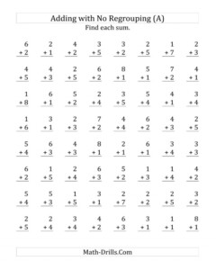 1St Grade Addition Worksheet Free Printable - smartteachpages.com