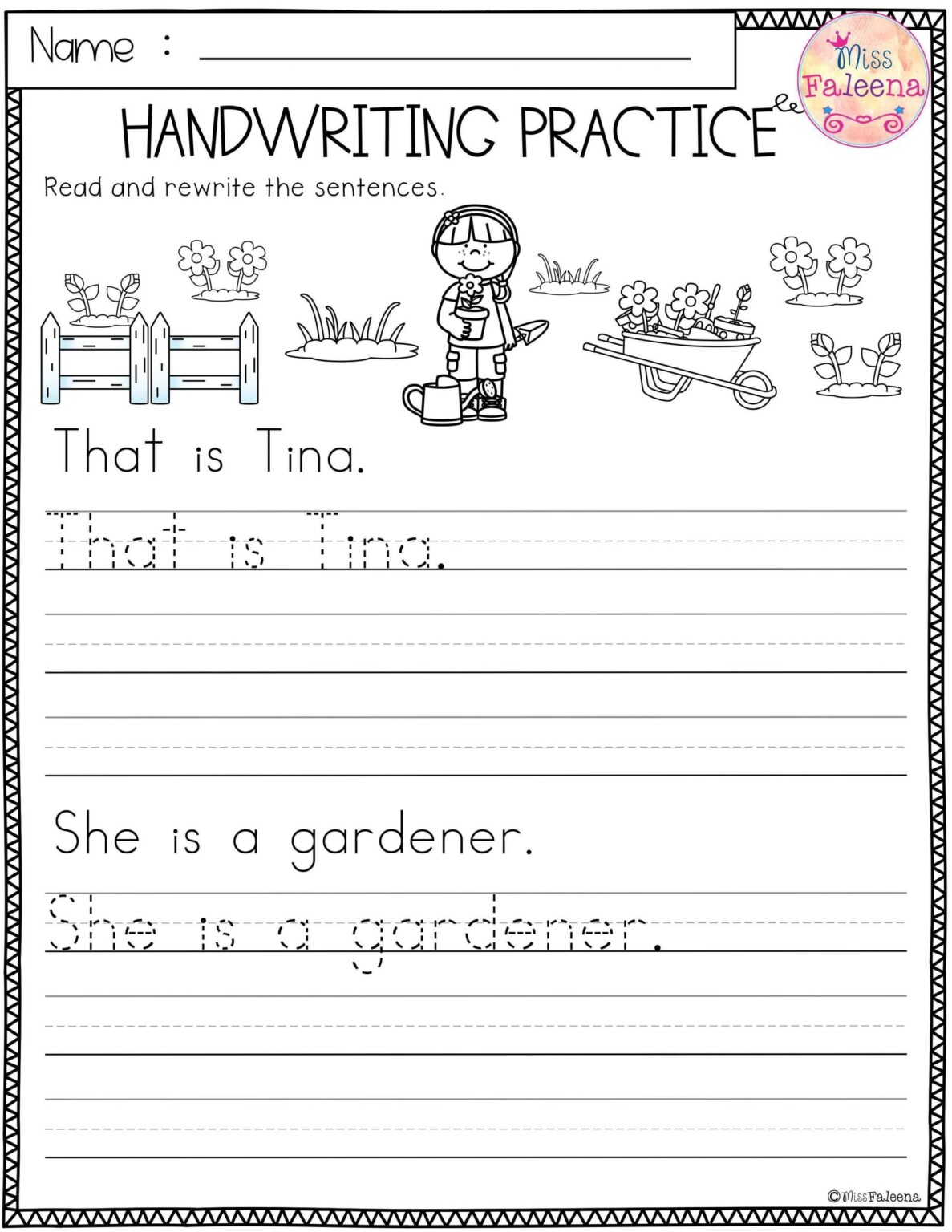 1St Grade Writing Worksheets Free Printable - smartteachpages.com