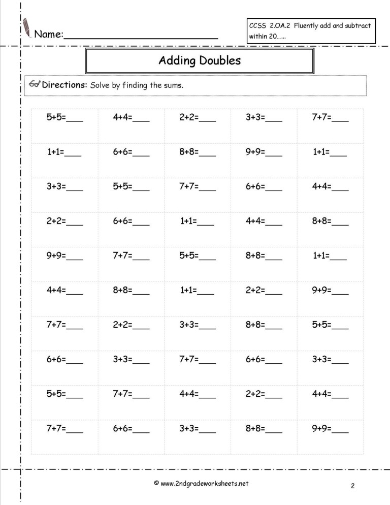 2Nd Grade Activity Sheets Free Printable - smartteachpages.com