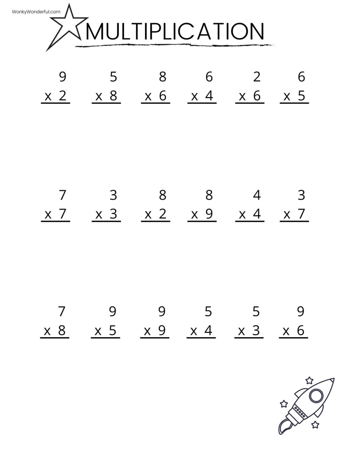 Multiplication Worksheets Grade 2 Free Printable - smartteachpages.com
