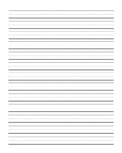 1St Grade Printable Lined Paper Pdf - smartteachpages.com