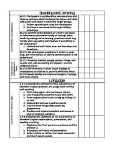 1St Grade California Core Curriculm Standards Free Printable ...