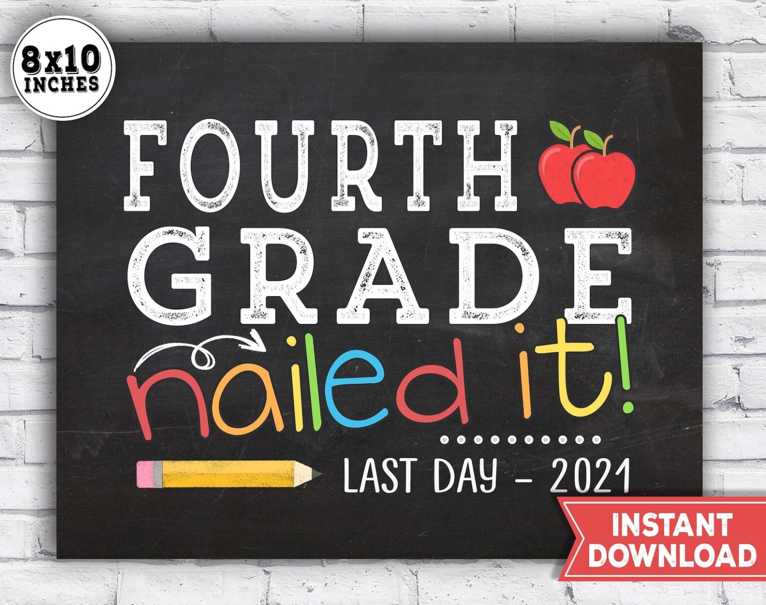 Last Day Of 4Th Grade Free Printable - smartteachpages.com