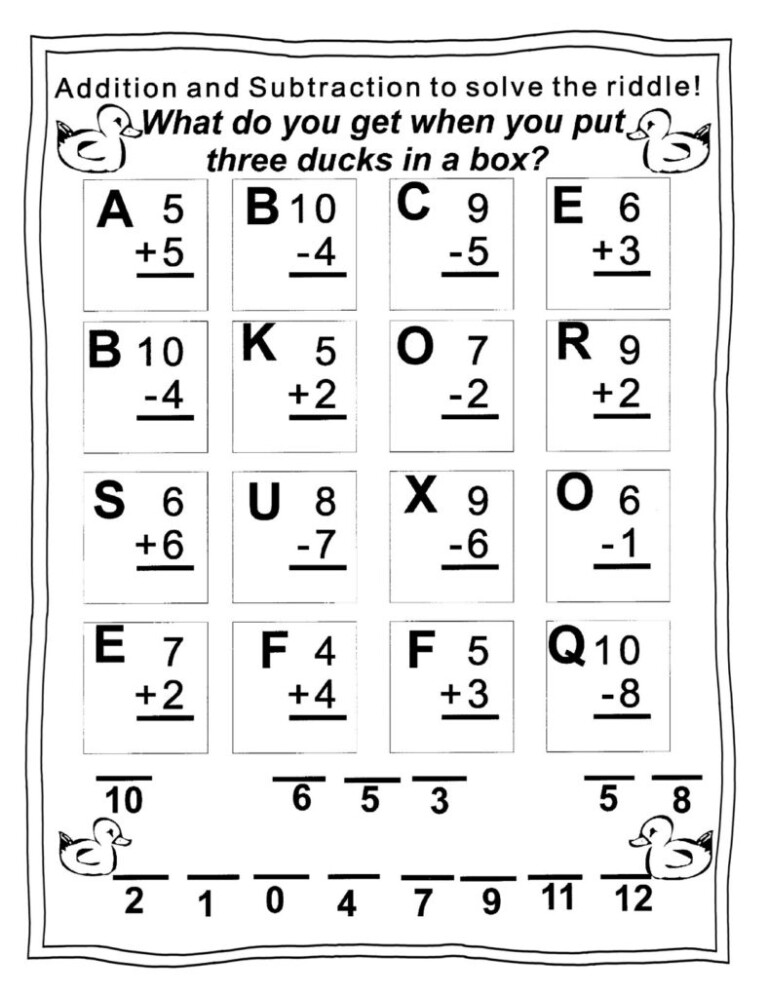 1St Grade Math Homework Printable - smartteachpages.com