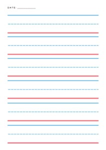 1St Grade Writing Lines Printable - smartteachpages.com