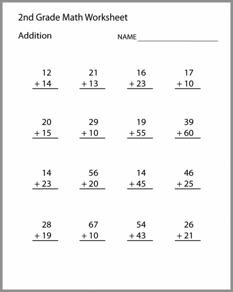 12 Grade Printable Math Worksheet - smartteachpages.com